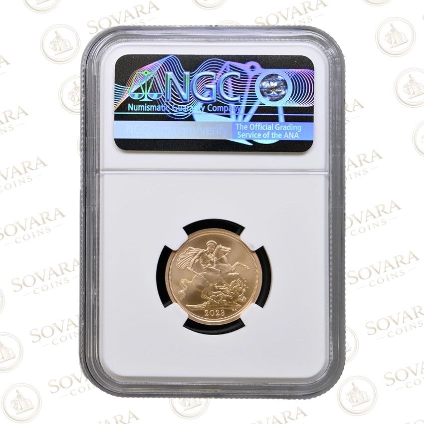 2023 King Charles III Coronation Celebration SOTD Sovereign MS70 Matte ...